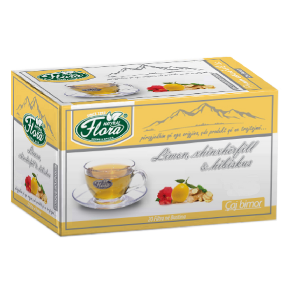 Lemon, ginger, hibiscus tea 40g – NATYRAL & ATC